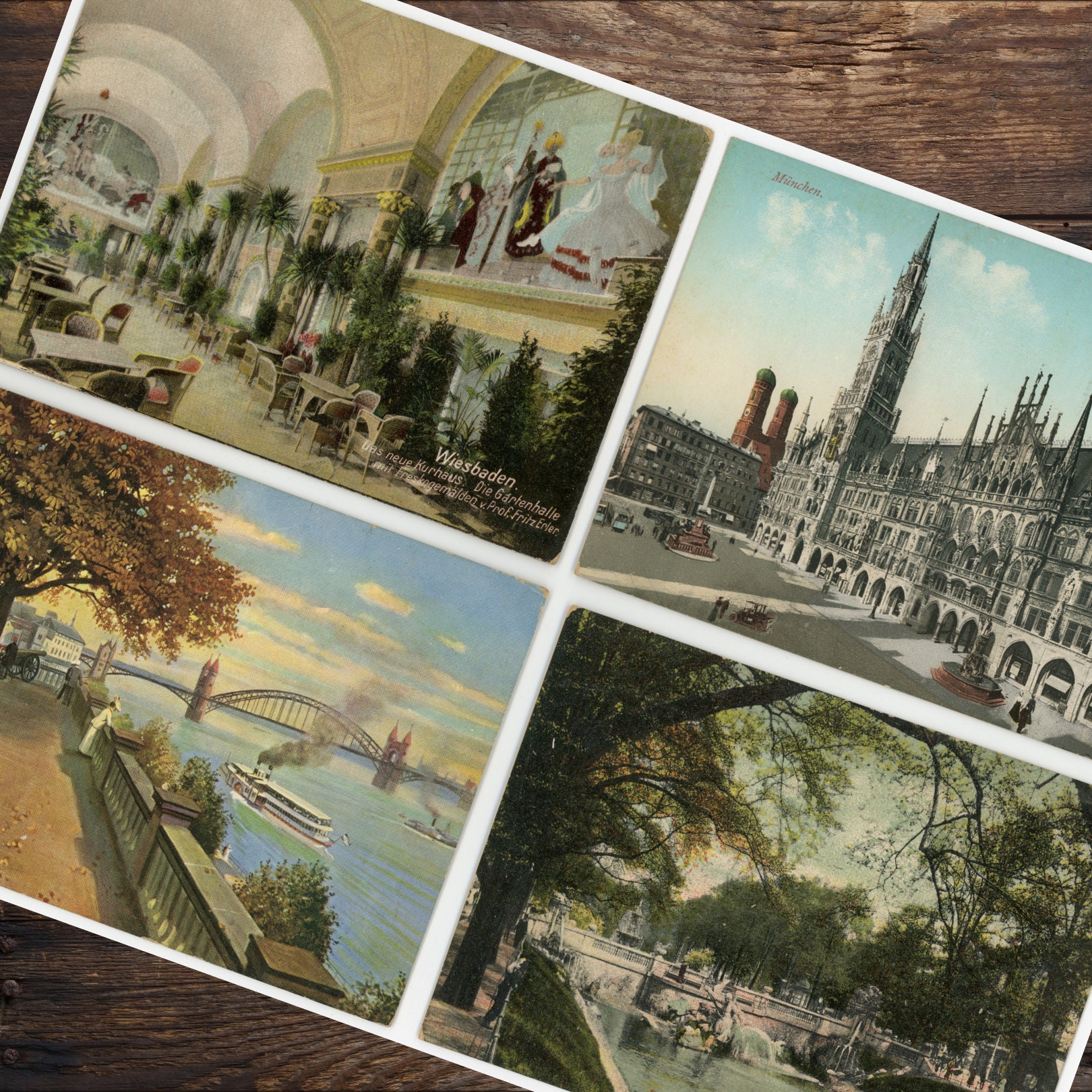 1940's German Postcards - Set 1 - Digital Downloads - 1200 DPI - WWII ...