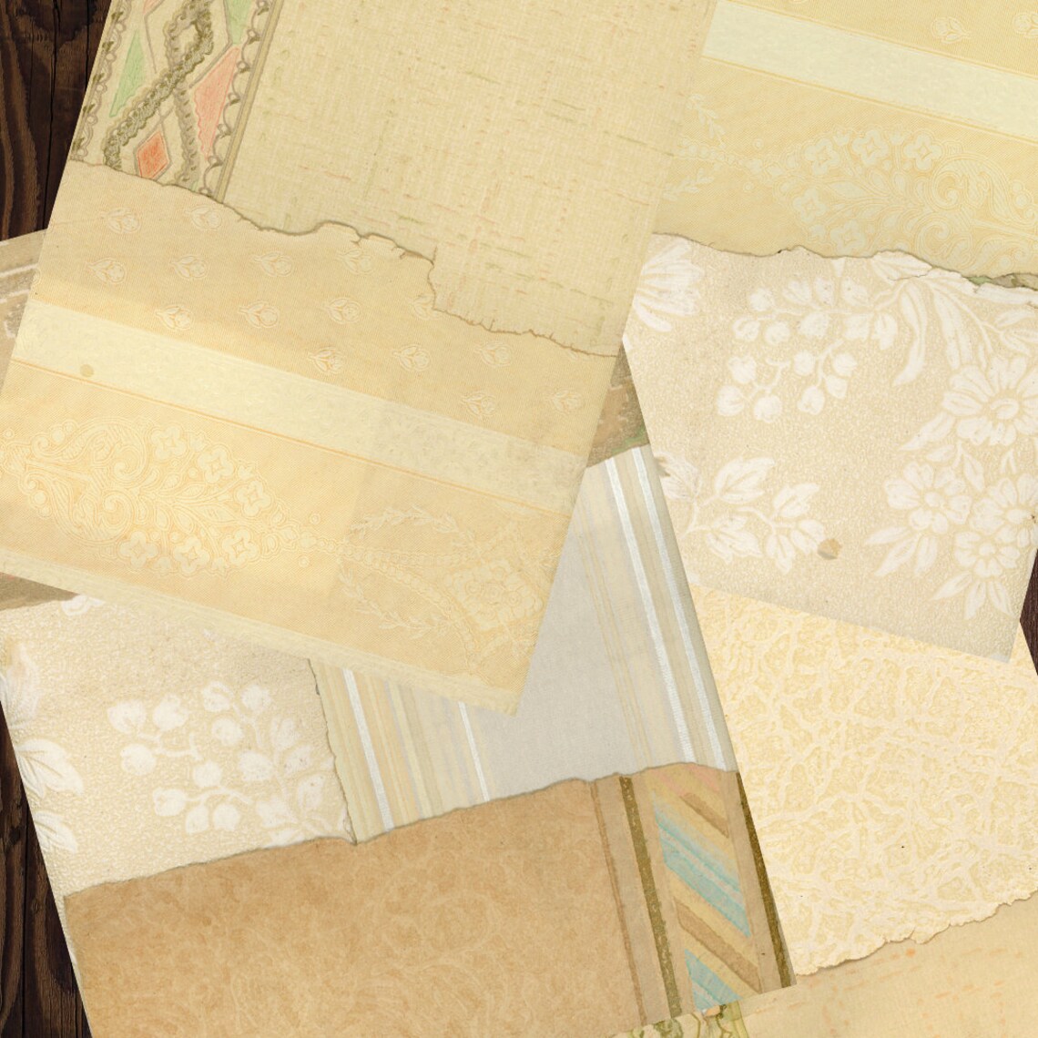 1950's Wallpaper Samples - Collage - Digital Download - 1200 DPI Post ...