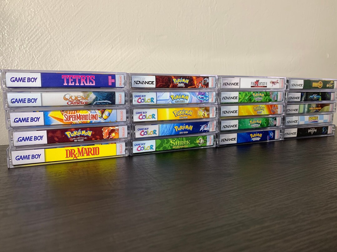 Custom Gameboy Cassette Cases - Etsy