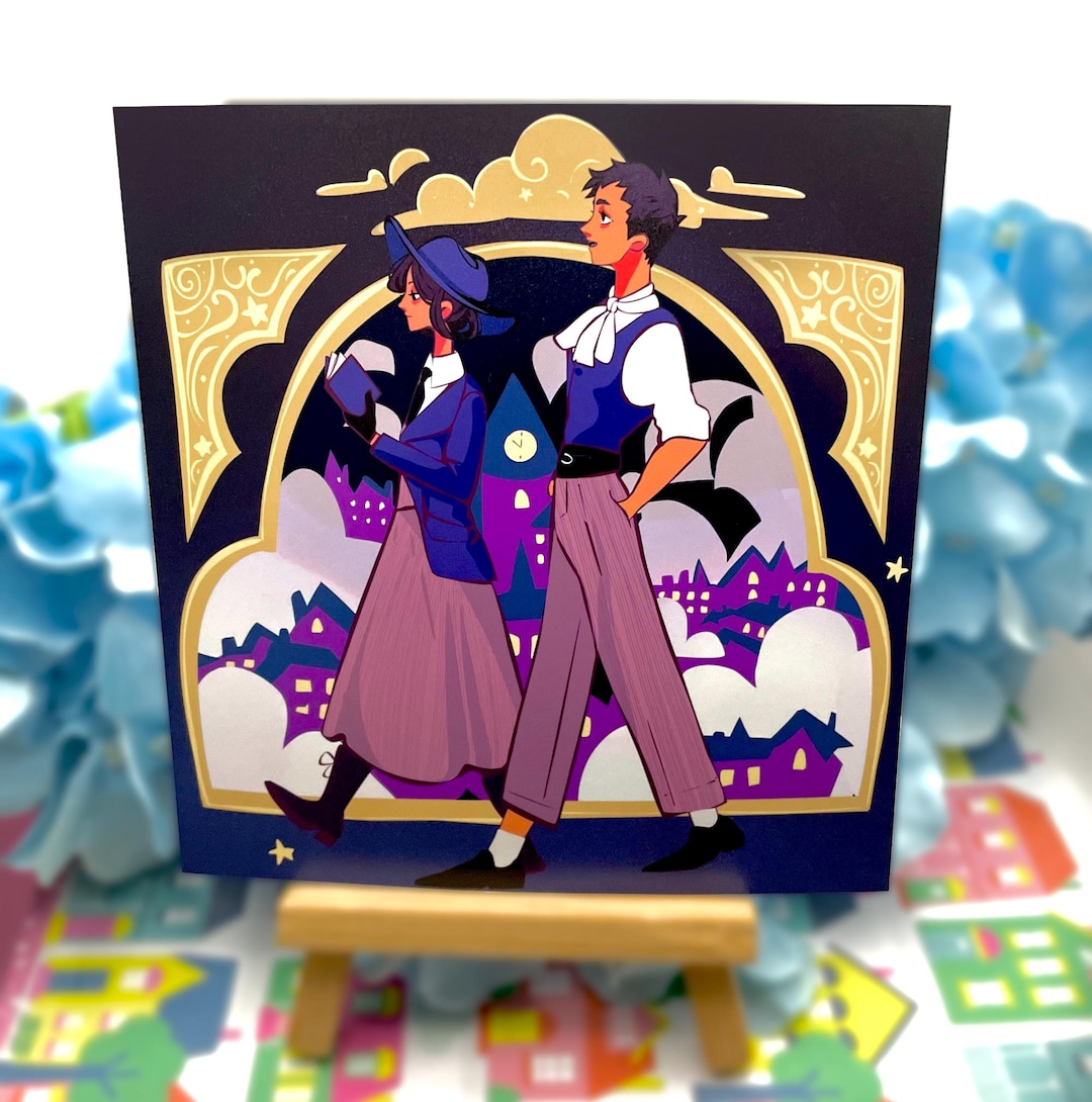 TGAA Ryunosuke and Susato Art Print: London Besties Mini Print (5x5) - Etsy