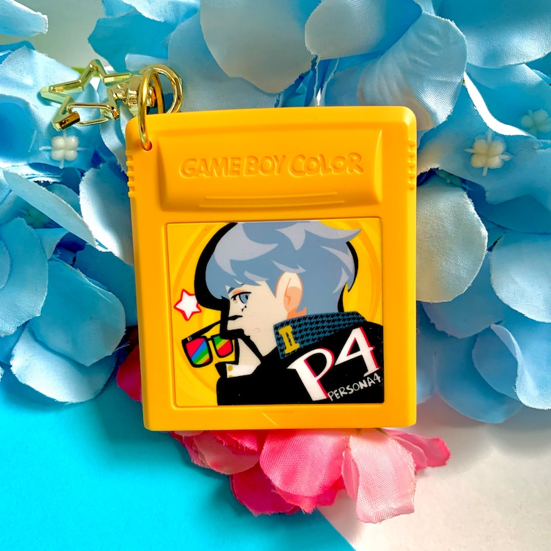 Persona GBC Game Cartridge Handmade Keychain Charm (p3, P4, P5) - Etsy