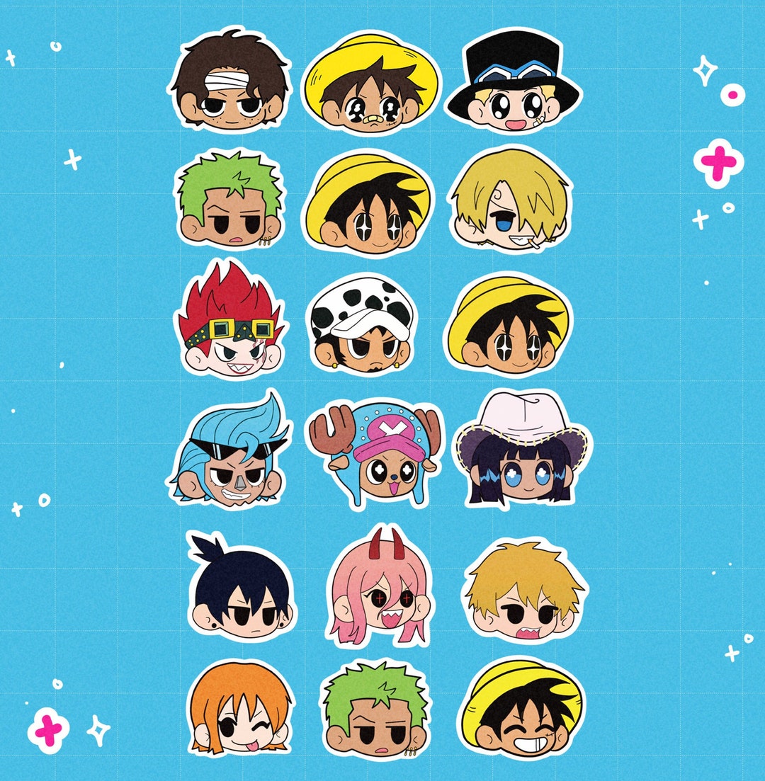 Mini Anime Trio Stickers - Etsy