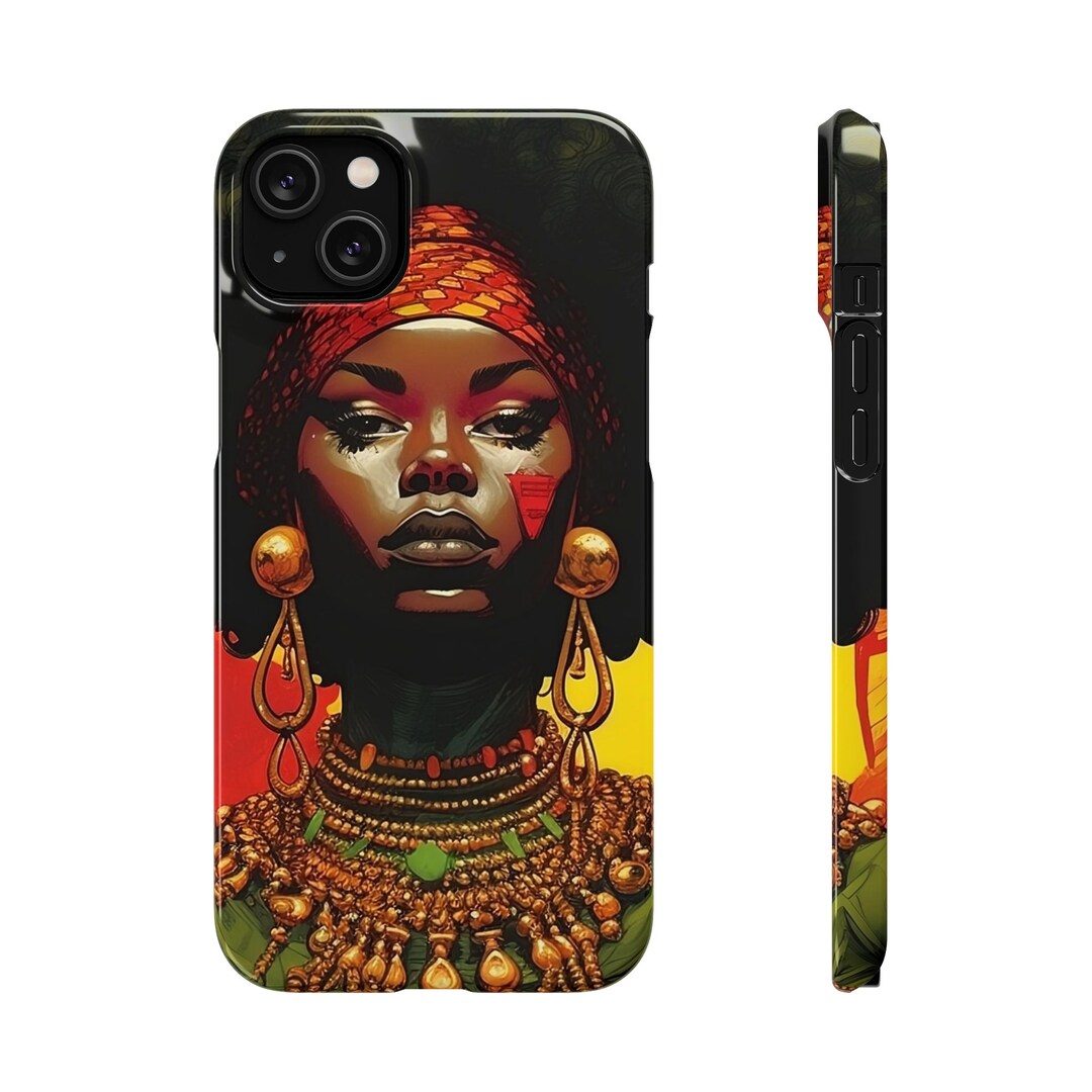 Powerful Afro Black Woman Empowerment Phone Case | Feminist Art Design ...
