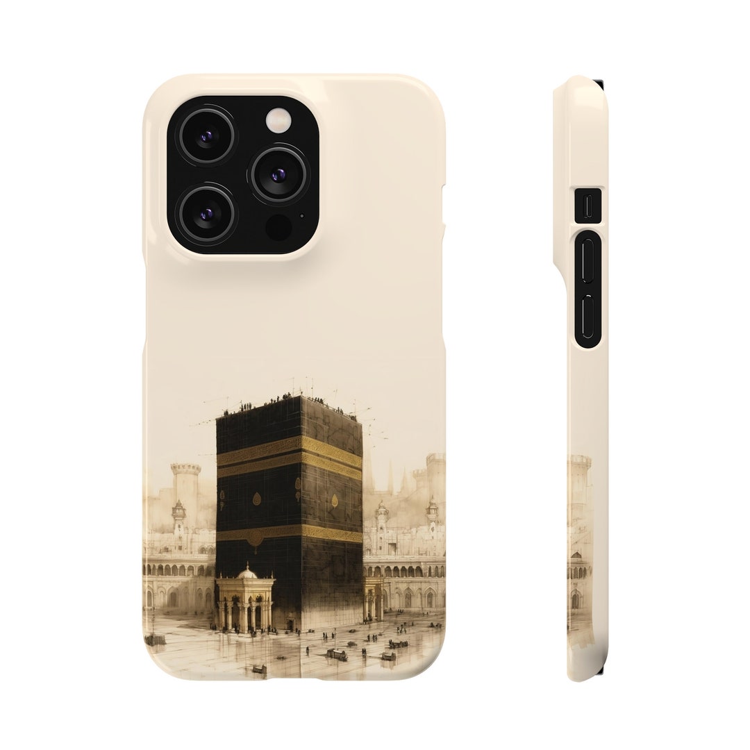 Islamic iPhone Case: Kaaba Charcoal and Gold Sketch - Makkah | Muslim ...