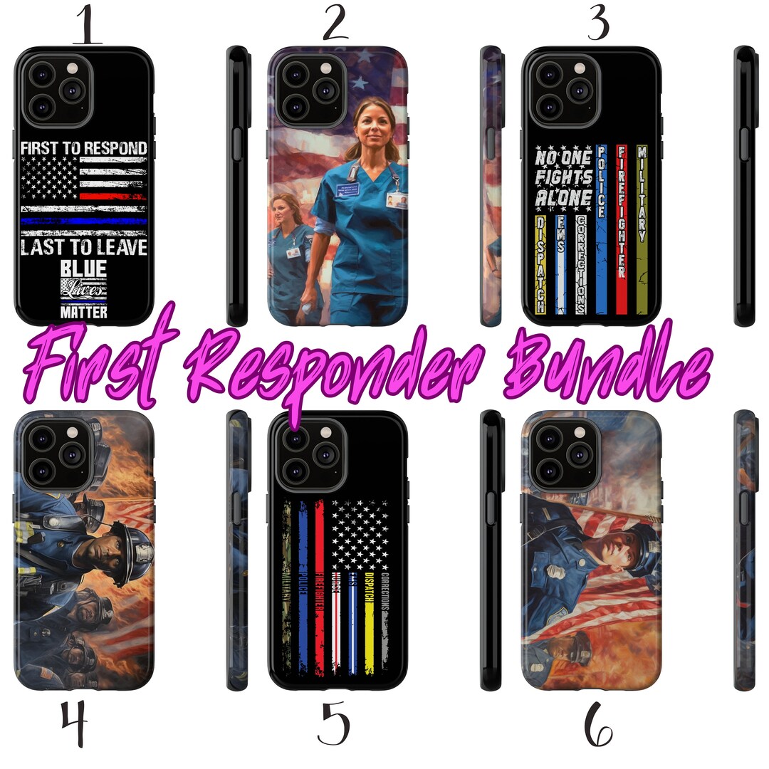Blue Lives Matter First Responder Phone Case | Police Firefighter Nurse ...