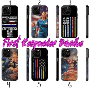 Blue Lives Matter First Responder Phone Case | Police Firefighter Nurse ...