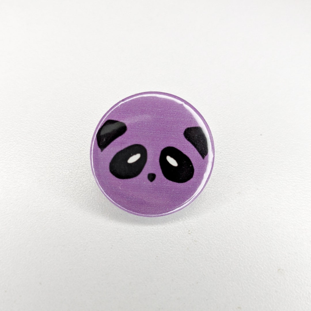 Mini Panda Button Badge - Etsy