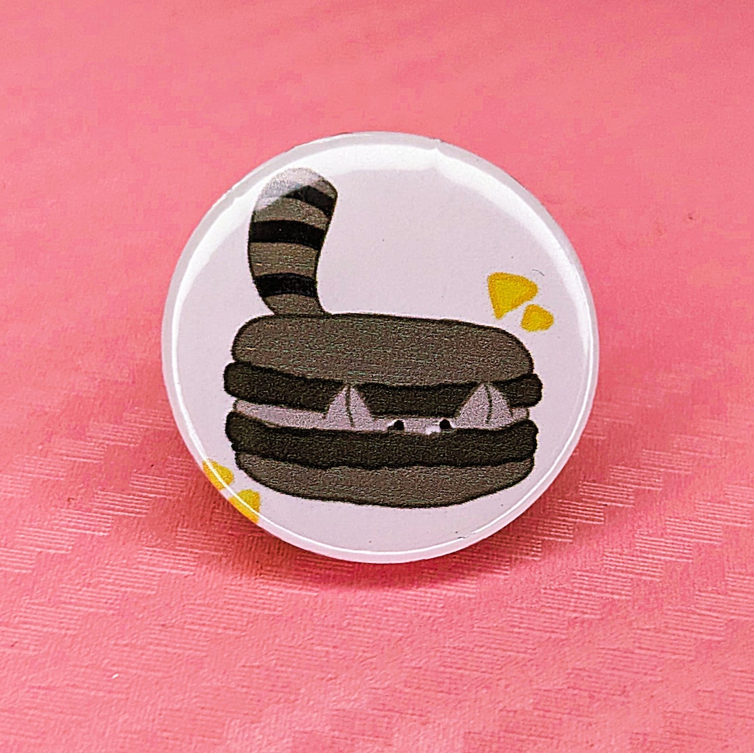 Macaroon Mini Pin Badges and Keyrings - Etsy