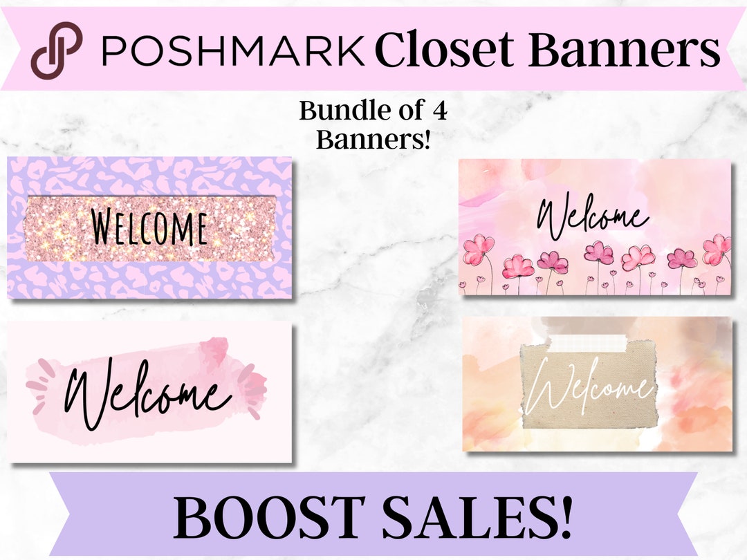 Poshmark Banner I Poshmark Closet Banner Bundle - Etsy