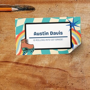 Back to School Name Tag Student Name Tag Template Teacher - Etsy