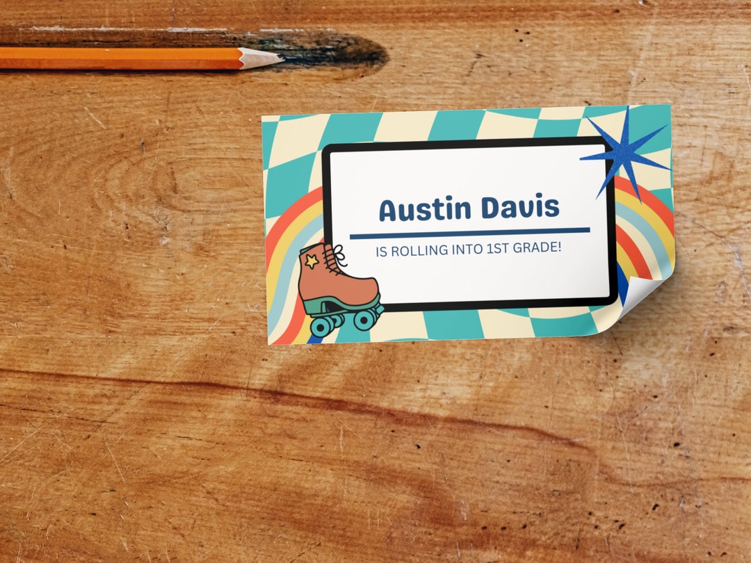 Back to School Name Tag, Student Name Tag Template, Teacher Material ...