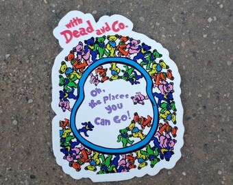 Phil Lesh Owes Me New Speakers Sticker Black and Carolina Blue Grateful ...