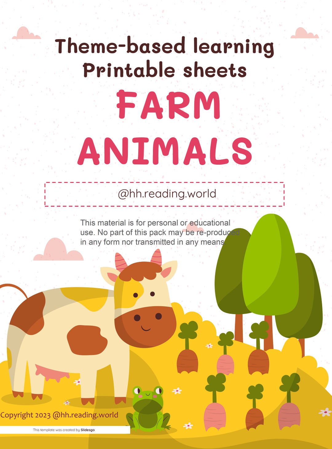Bilingual Farm Animals Flashcards & Activity Pack 中英雙語農場動物主題圖咭 及 主題活動教材 ...