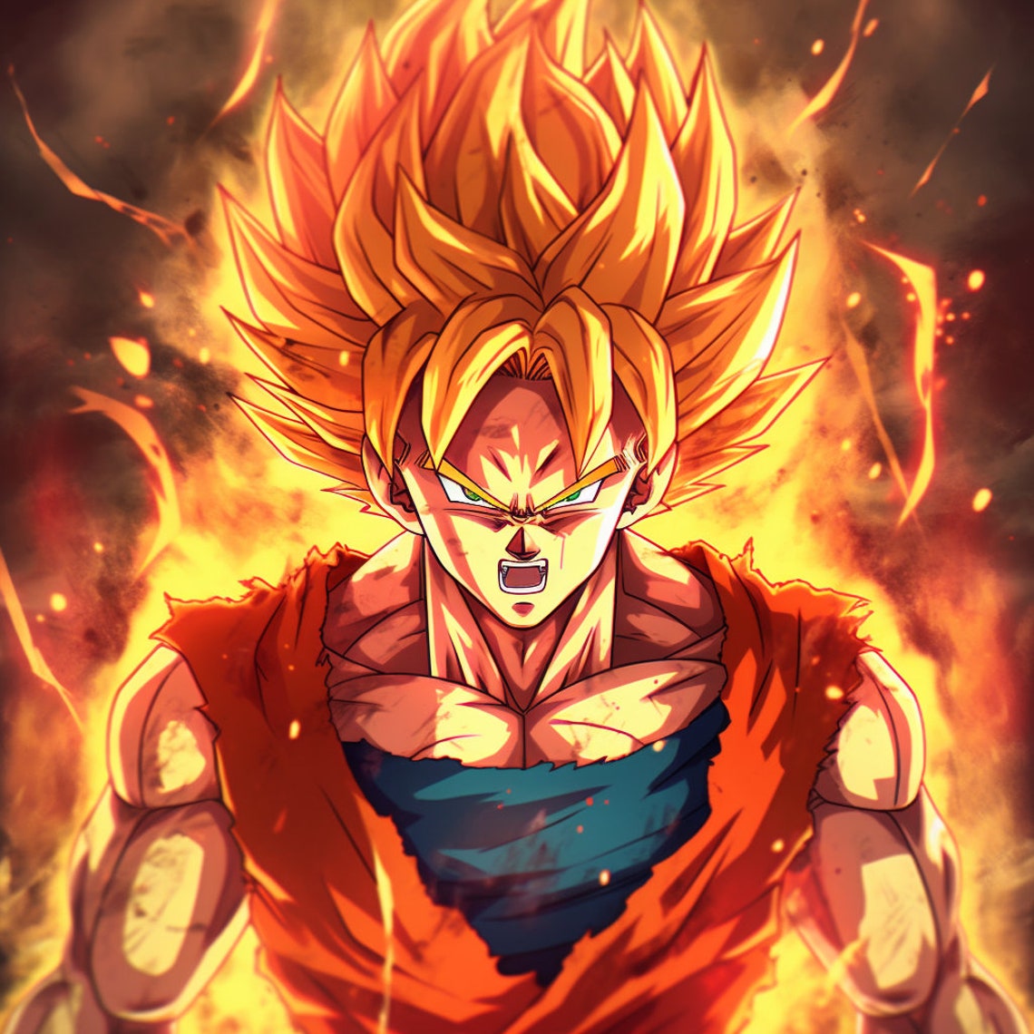 Goku Anime Art (Instant Download) - Etsy