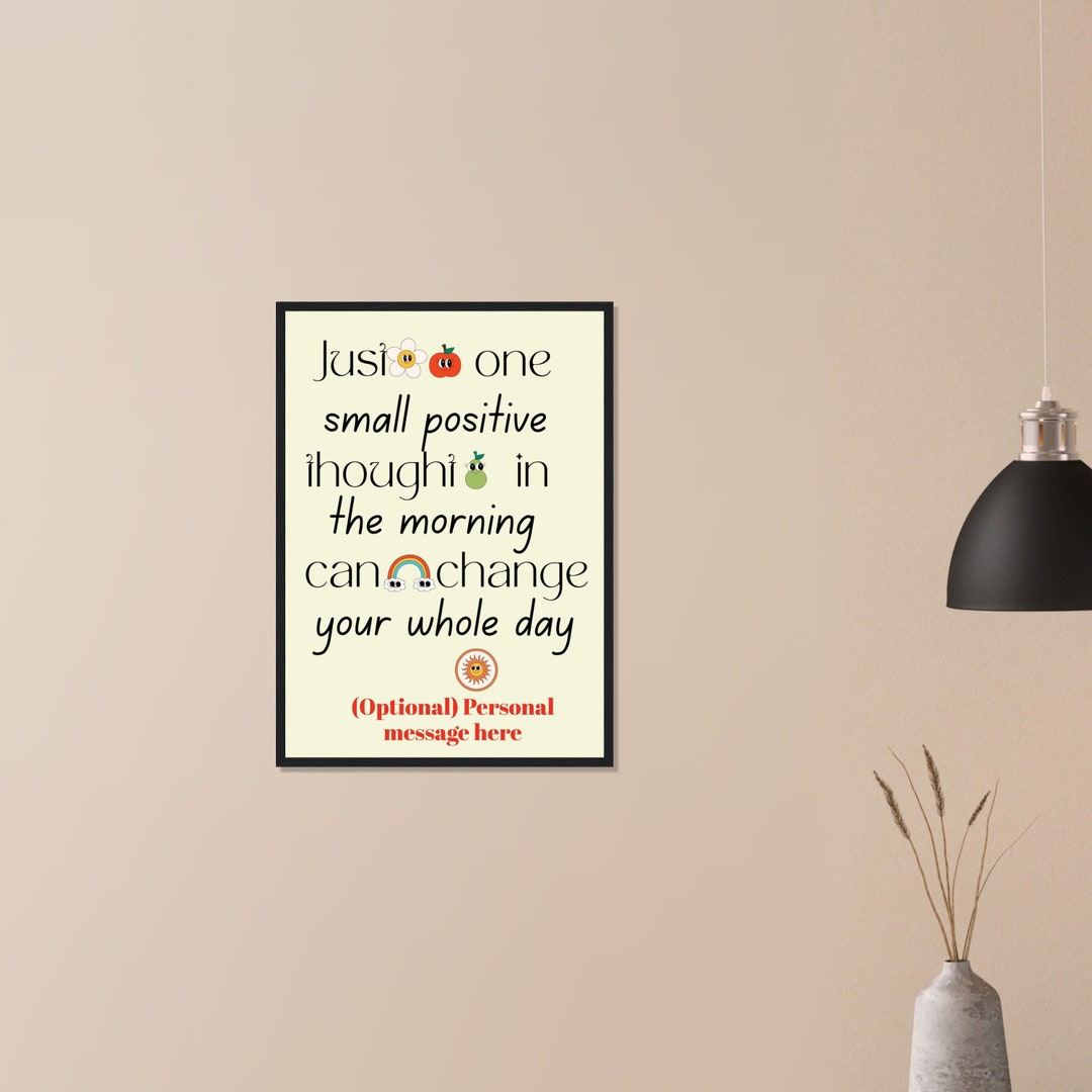 Positive Affirmation,personalized Affirmation Wall Art,motivational ...