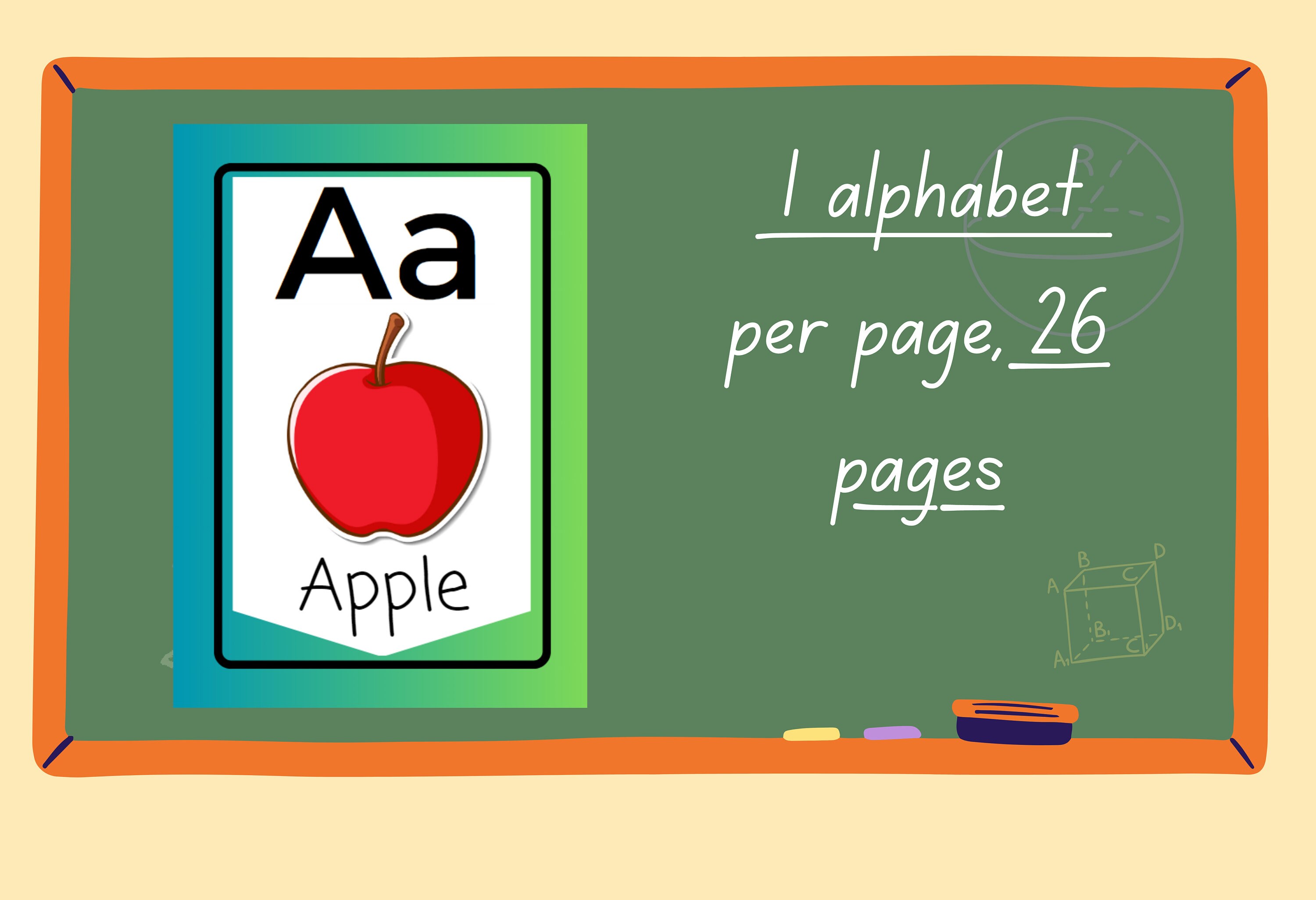 Alphabet Flashcards, High-quality Montessori Alphabet Cards, Toddlers ...