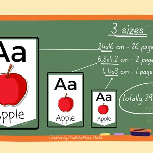 Alphabet Flashcards, High-quality Montessori Alphabet Cards, Toddlers ...