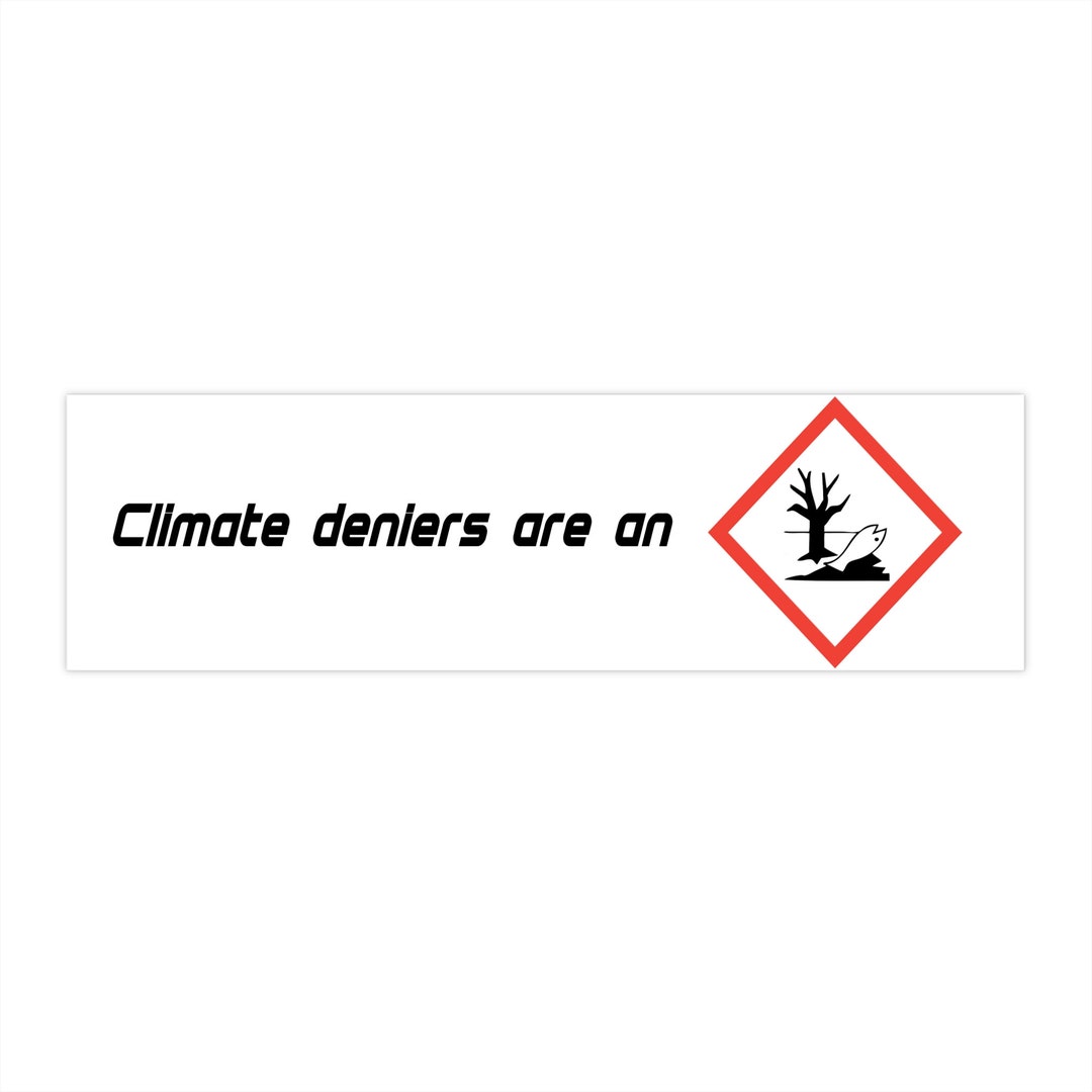 Science Bumper Sticker, Funny Car Decal Gift for Scientists, Climate ...