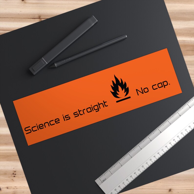 Science Bumper Sticker, Funny Car Decal Gift for Scientists, Gen Z ...