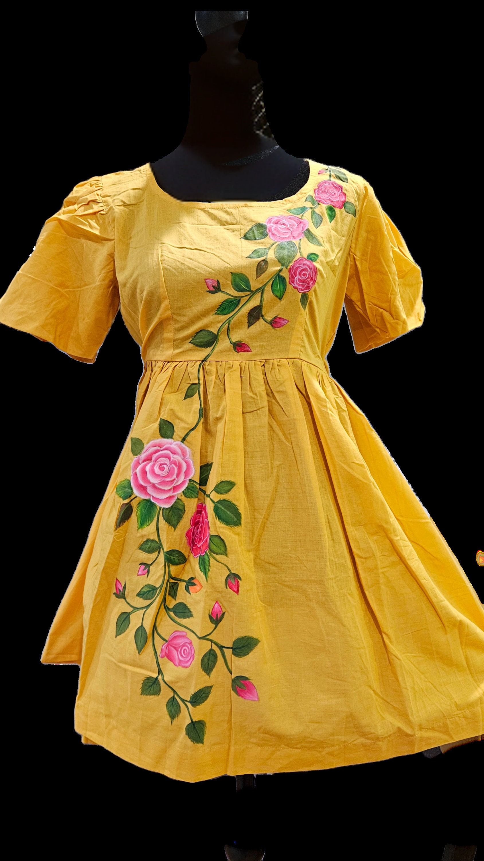 Handpainted Dress - Etsy