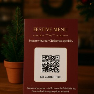 Christmas QR Code Template - Etsy