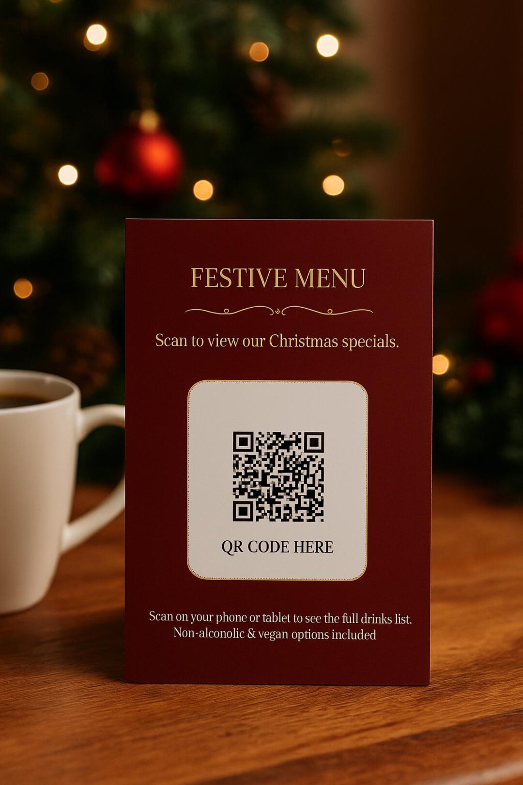 Christmas QR Code Template - Etsy