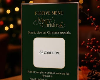 Christmas QR Code Template - Etsy