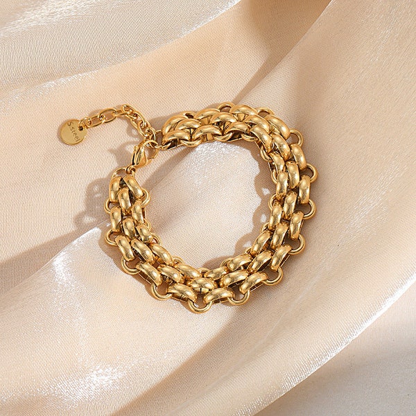 Chunky Gold Bracelet - Etsy
