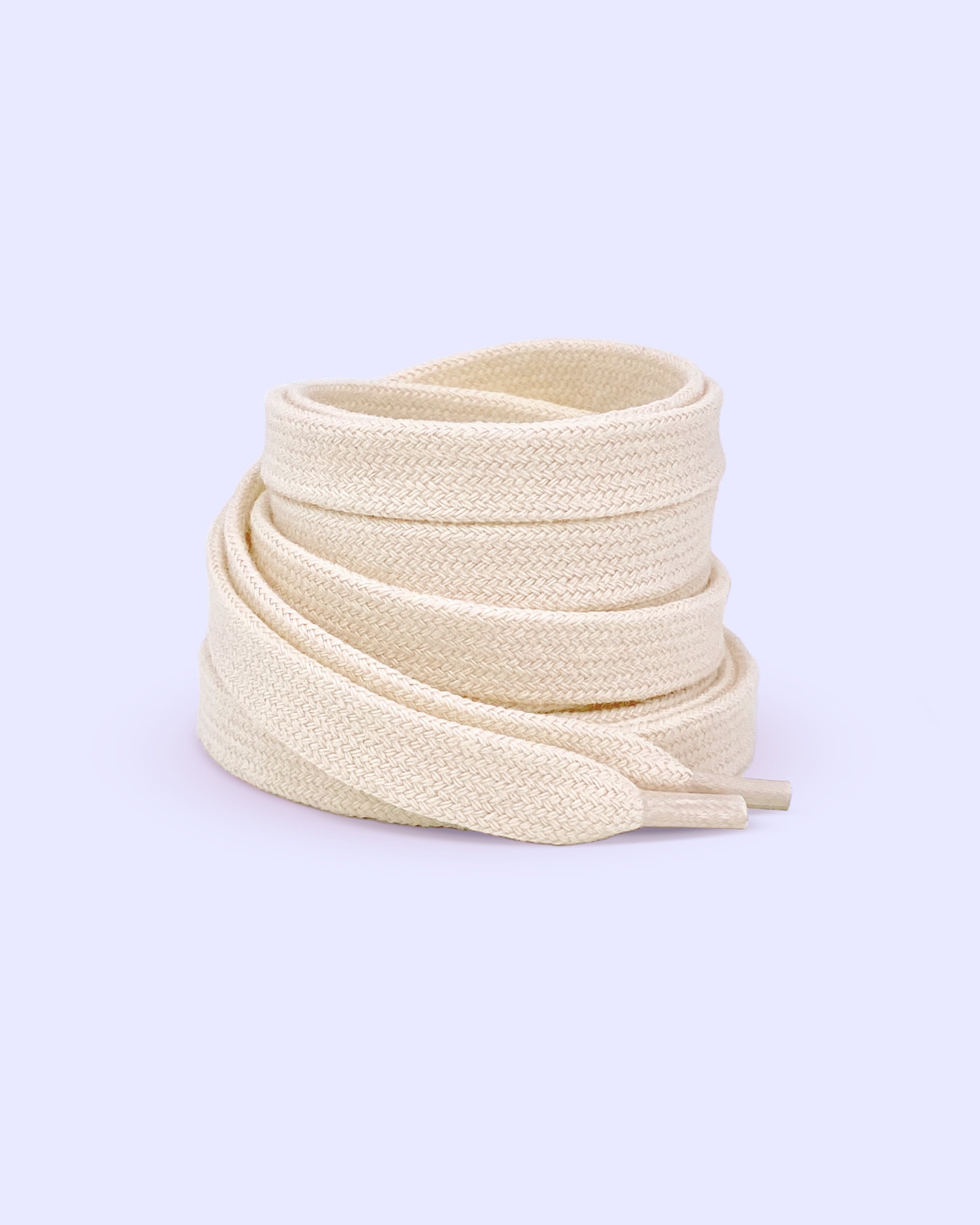 Cream White Cotton Shoelaces Cream White Flat Shoelaces for Trainers ...