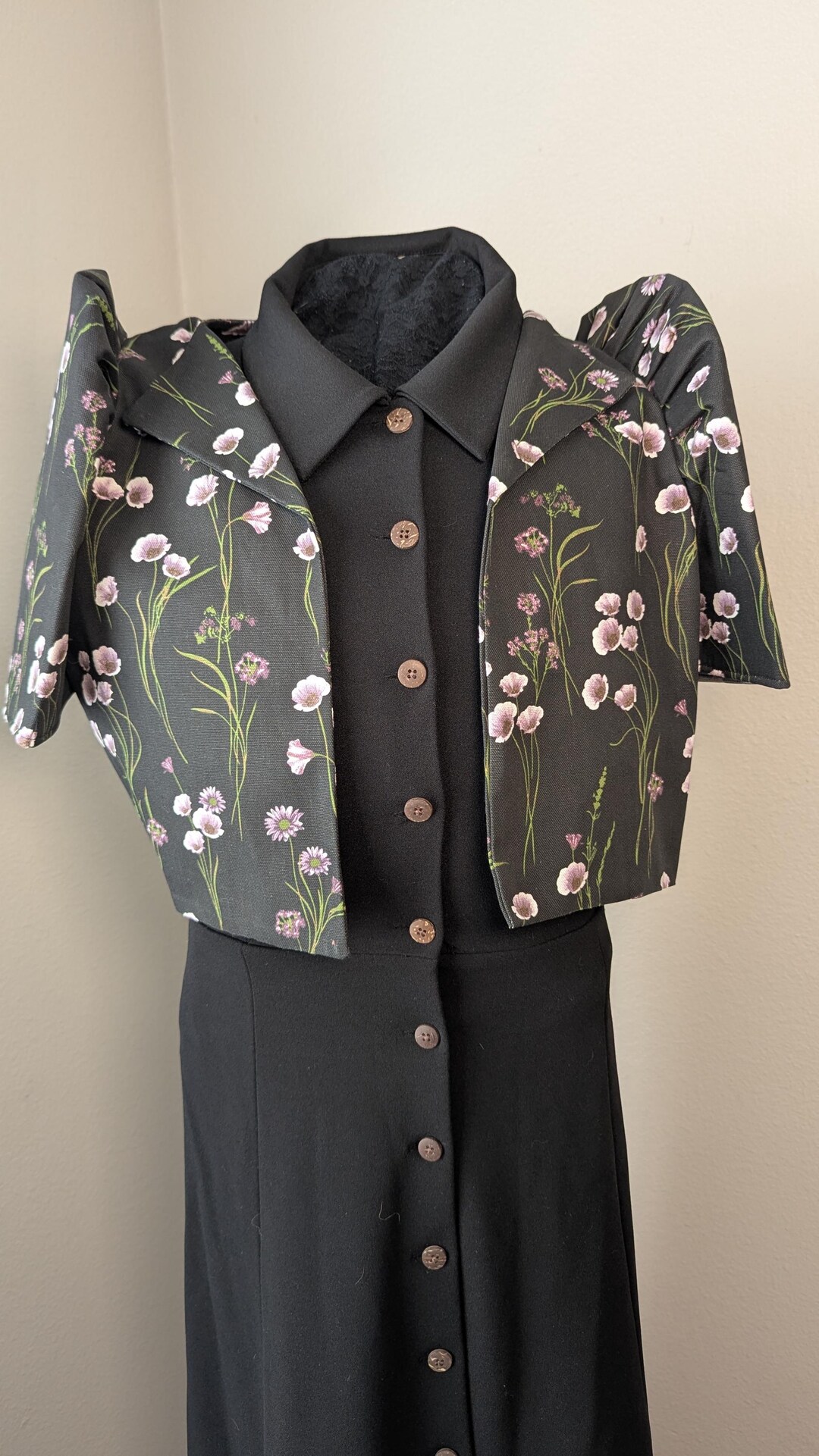 MEDIUM (8/10) Purple Garden Terno Bolero - Etsy
