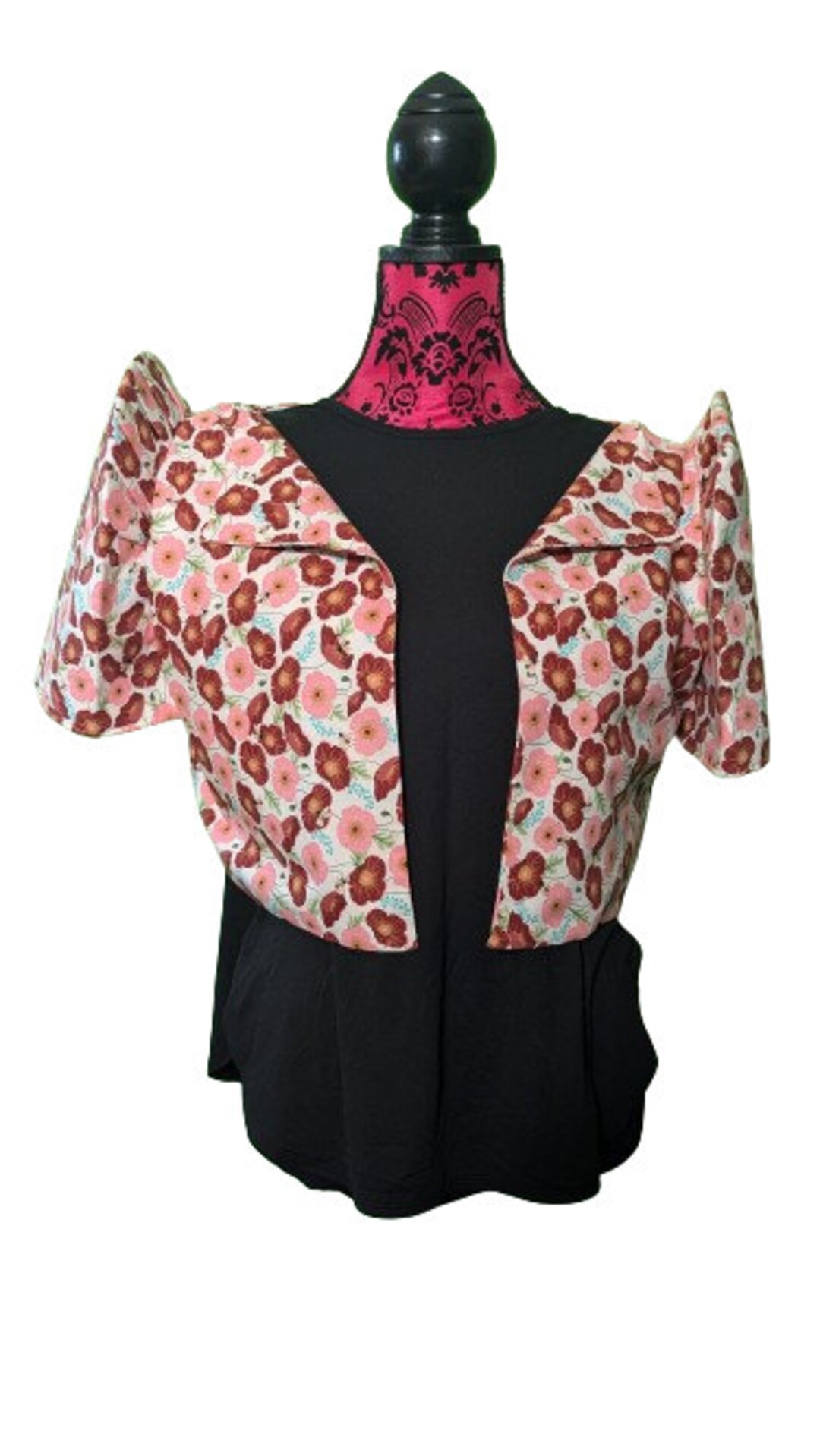 Spring Pink Filipino Terno Bolero Large - Etsy