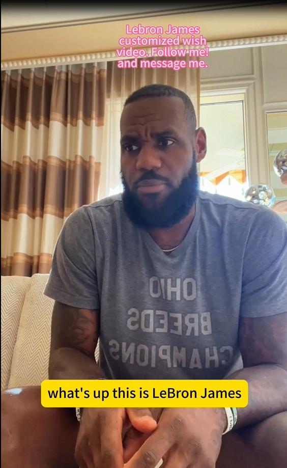 Lebron James Birthday Ecard Video,personalized Animated Talking Lebron ...