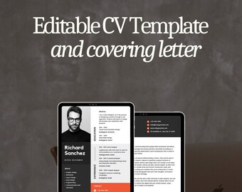 Editable CV Template - Etsy