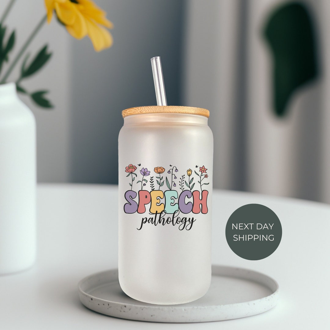Custom SLP Speech Pathologist Tumbler Personalized SLP Speech Language ...