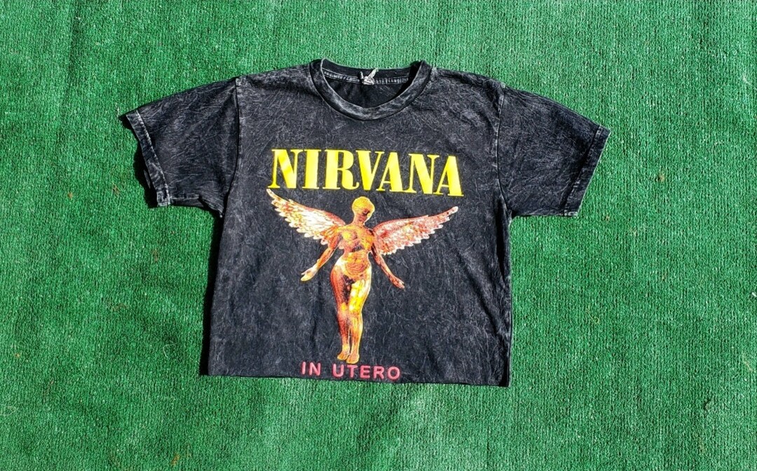 Rock Band Graphic Vintage Cropped Top - Etsy