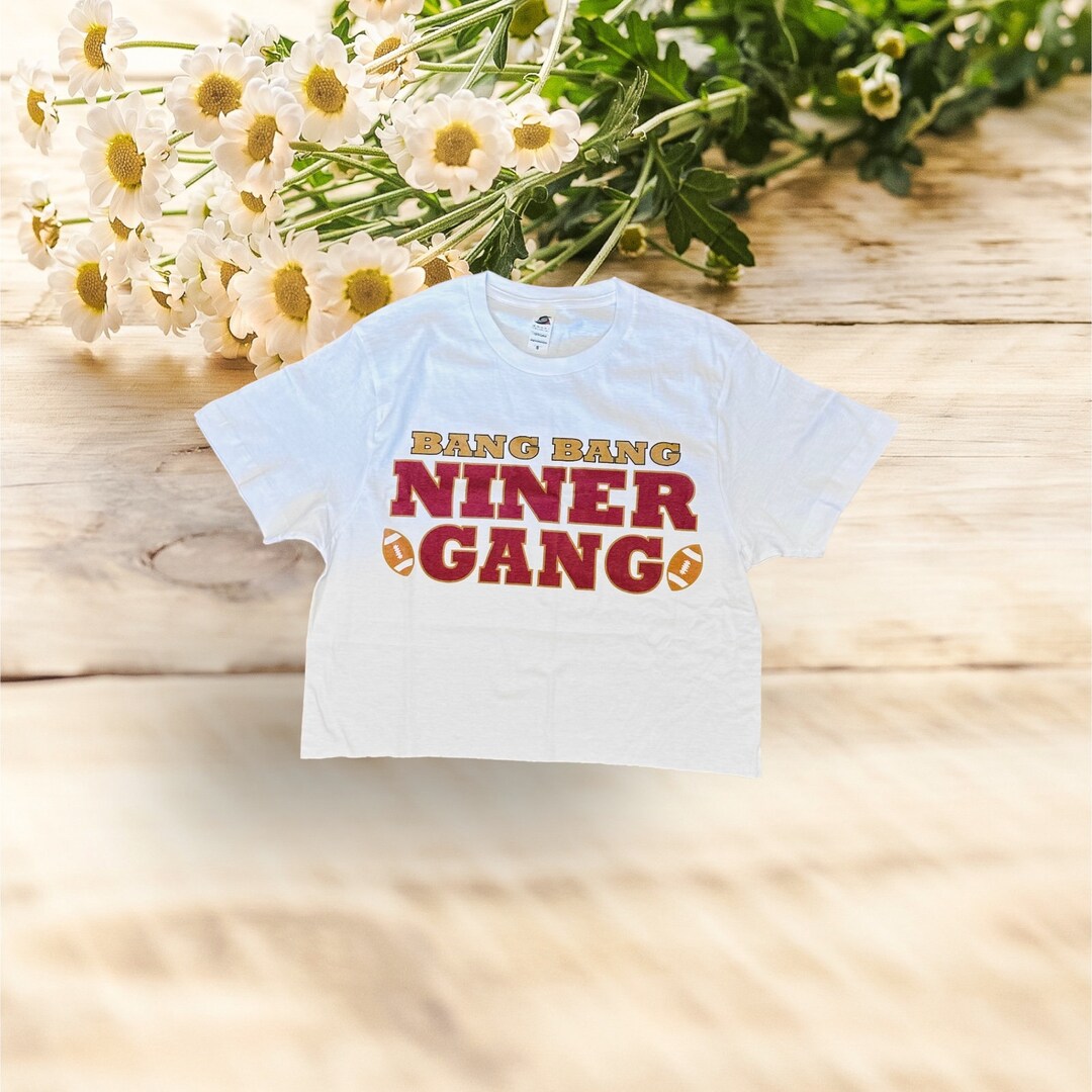 Bang Bang Niner Gang Graphic Cropped Top Shirt - Etsy