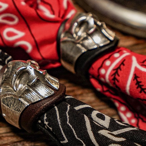 Silver Scarf Rings - Etsy