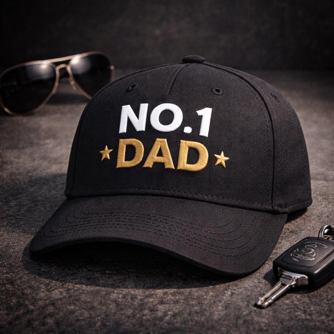 Custom No.1 Dad Embroidered Hat, Number One Dad Baseball Cap, Father’s ...