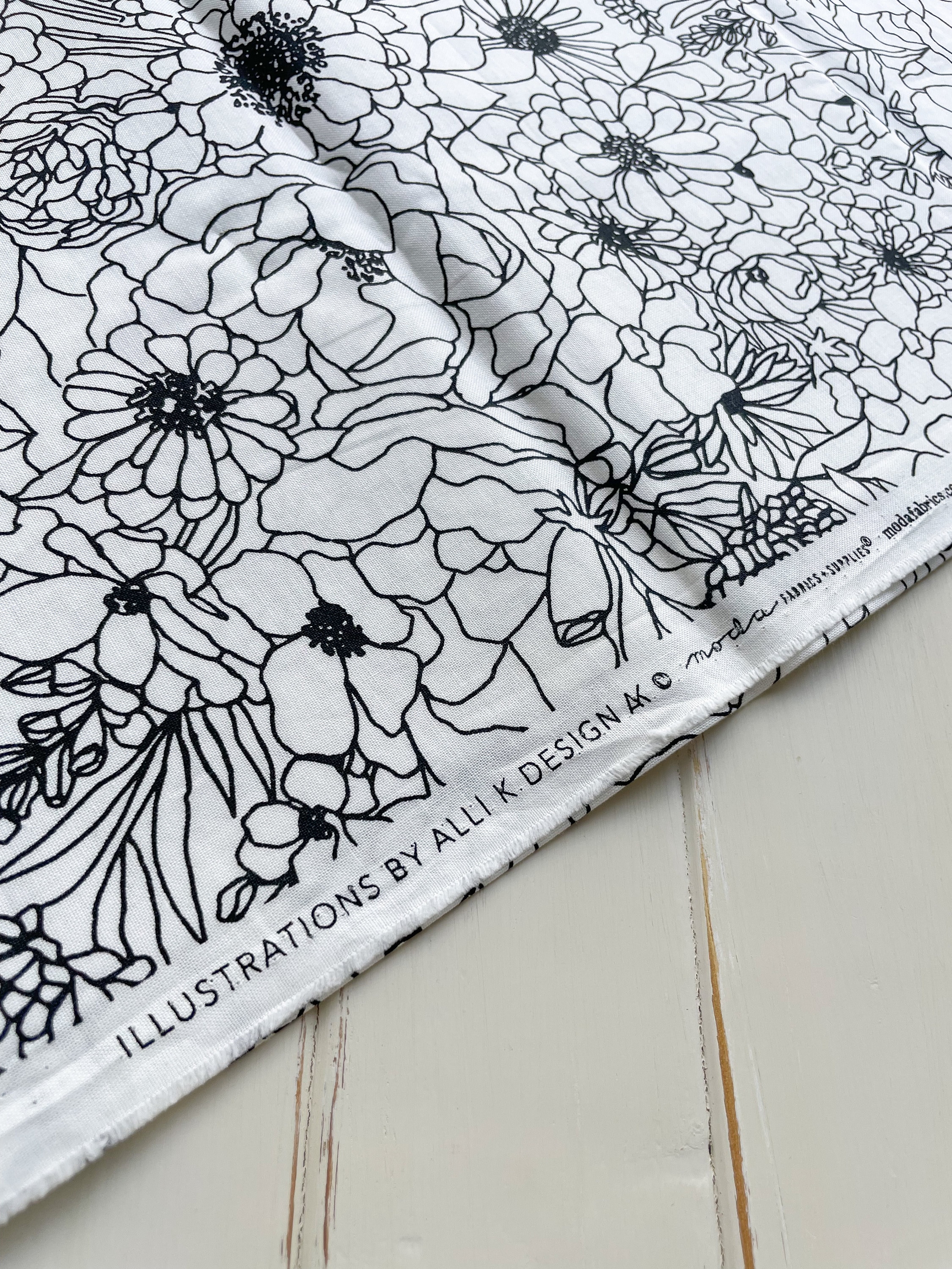 One Yard of Illustrations by Alli K Design for Moda Fabrics - Etsy