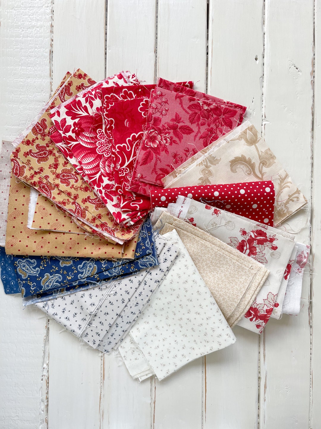 Scrap Bag of Various Minick and Simpson Fabric Lines for Moda Fabrics ...