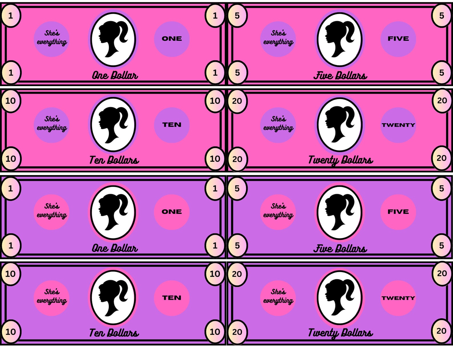 Printable Kids Play Money - Etsy