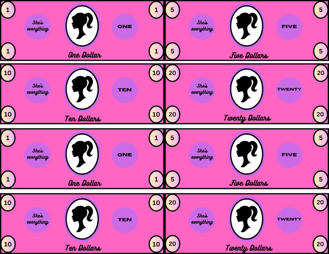 Printable Kids Play Money - Etsy