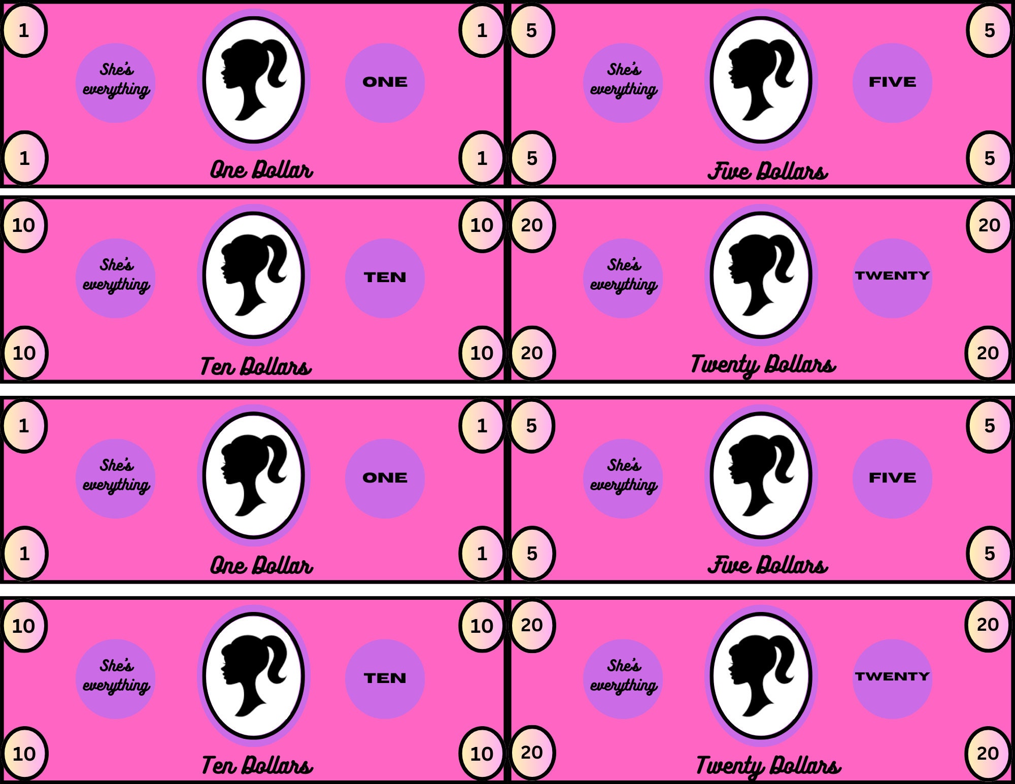 Printable Kids Play Money - Etsy