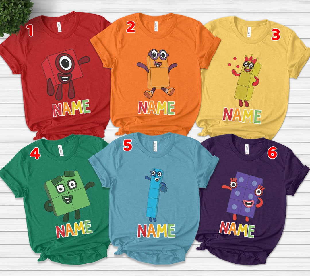 Numberblocks T Shirt Numberblocks Family Birthday Shirt - Etsy UK