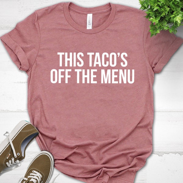 The Menu Shirt - Etsy