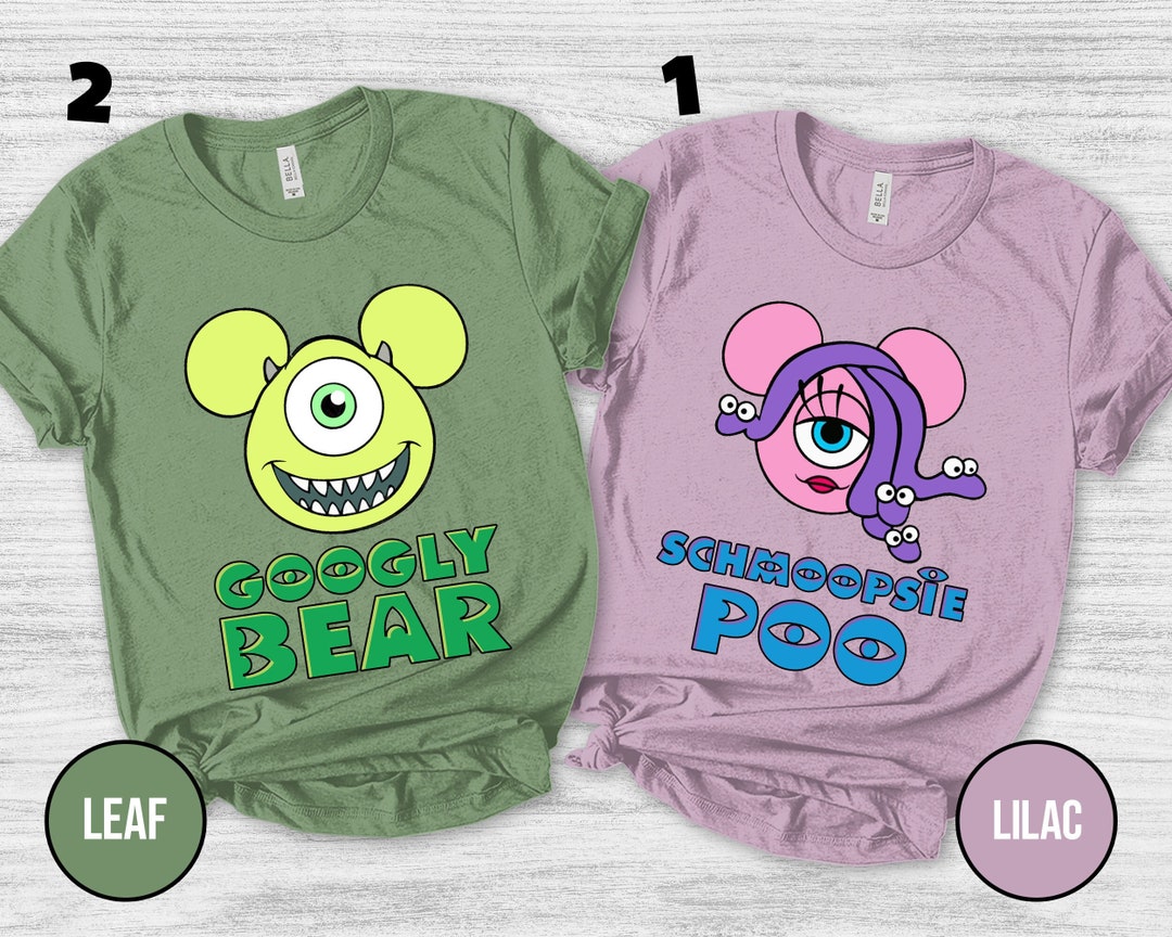 Googly Bear and Schmoopsie Poo Couple Shirt/monstersinc - Etsy