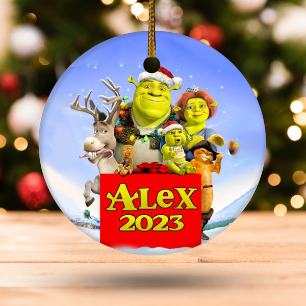 Shrek Christmas Ornament - Etsy