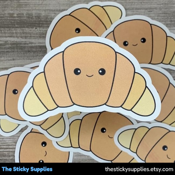Croissant Art - Etsy