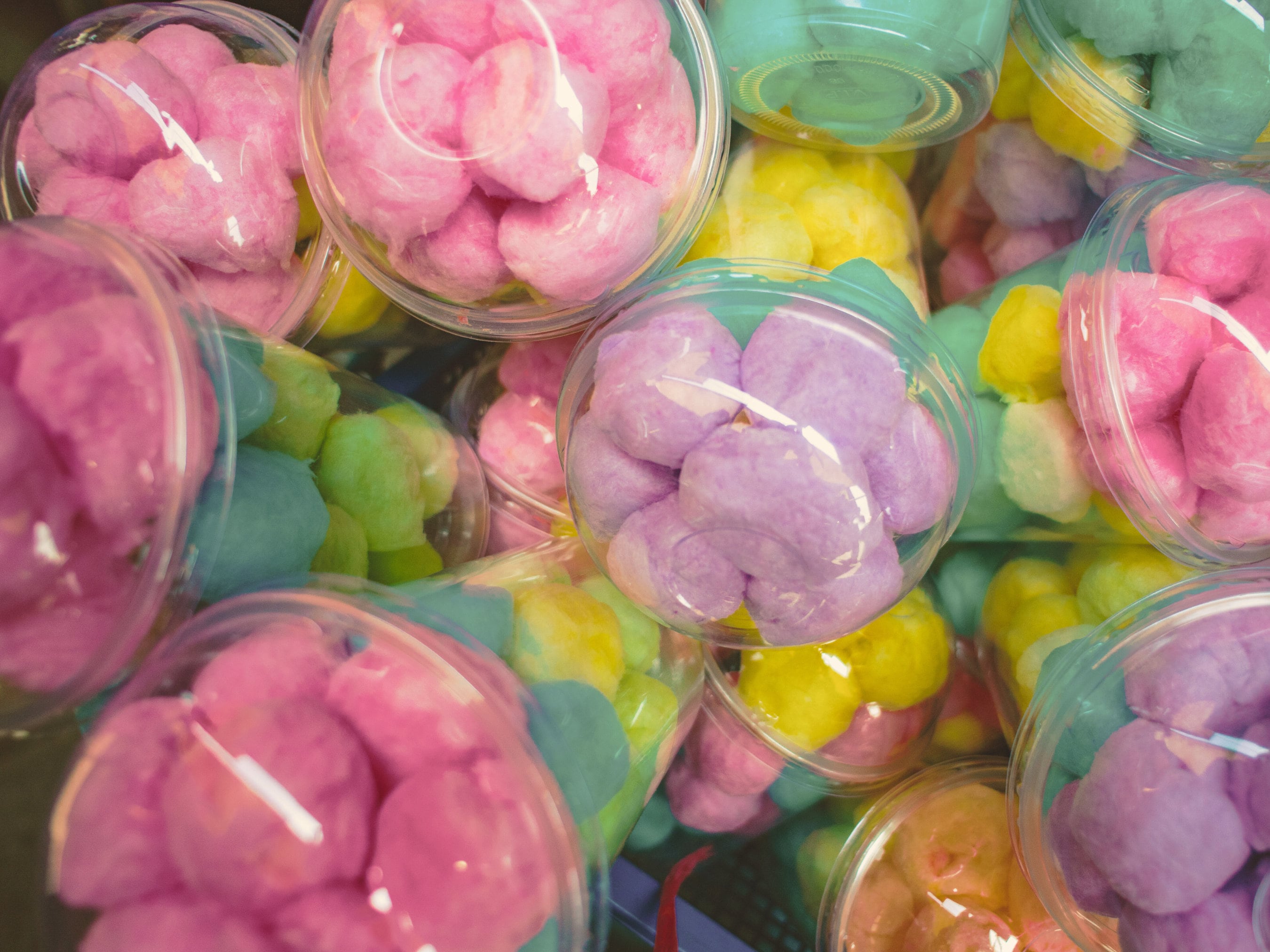 Cotton Candy Cups With Lid Cotton Candy Balls in Dome Cup Dome Cup ...