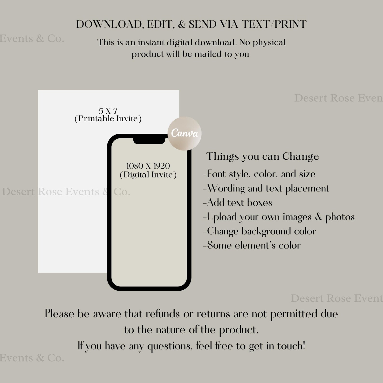 Lets Get Spritzy Birthday Invitation Editable Template Orange Summer ...